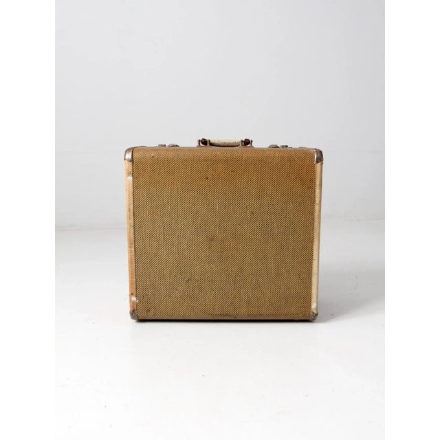 Vintage Square Suitcase | Chairish