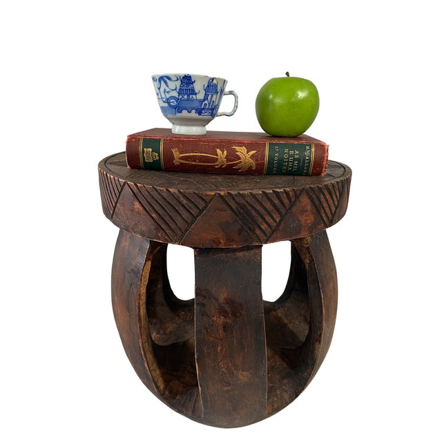 African Large Baga Stool Guinea-Bissau 13" H by 13" W | Chairish