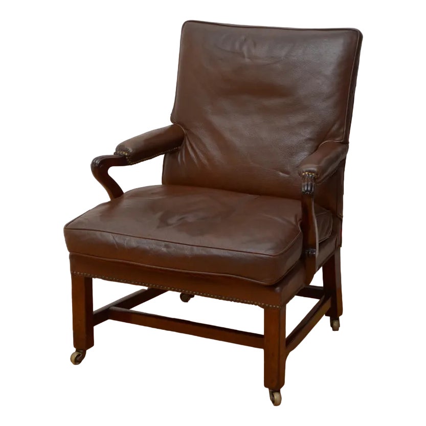 George III Library Armchair, 1810s | Chairish