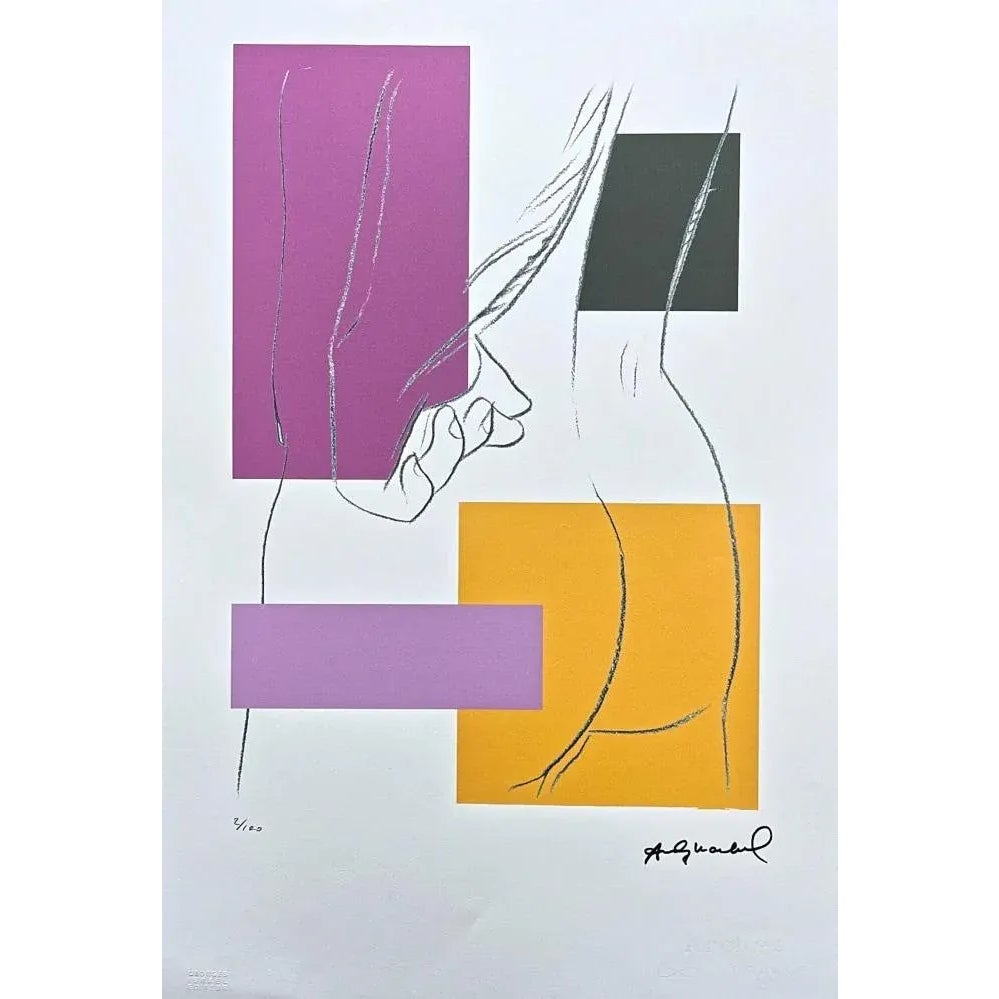 After Andy Warhol, Male Torso Orange , 1980s, Lithograph | Chairish