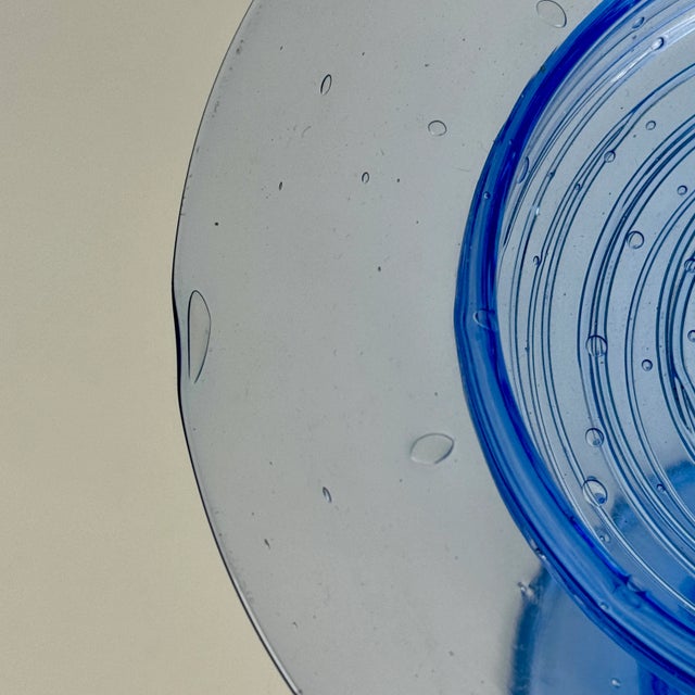 Set of 3 Vintage Steuben Glass Works, 2 Candlestick & a Compote, Reeded ...