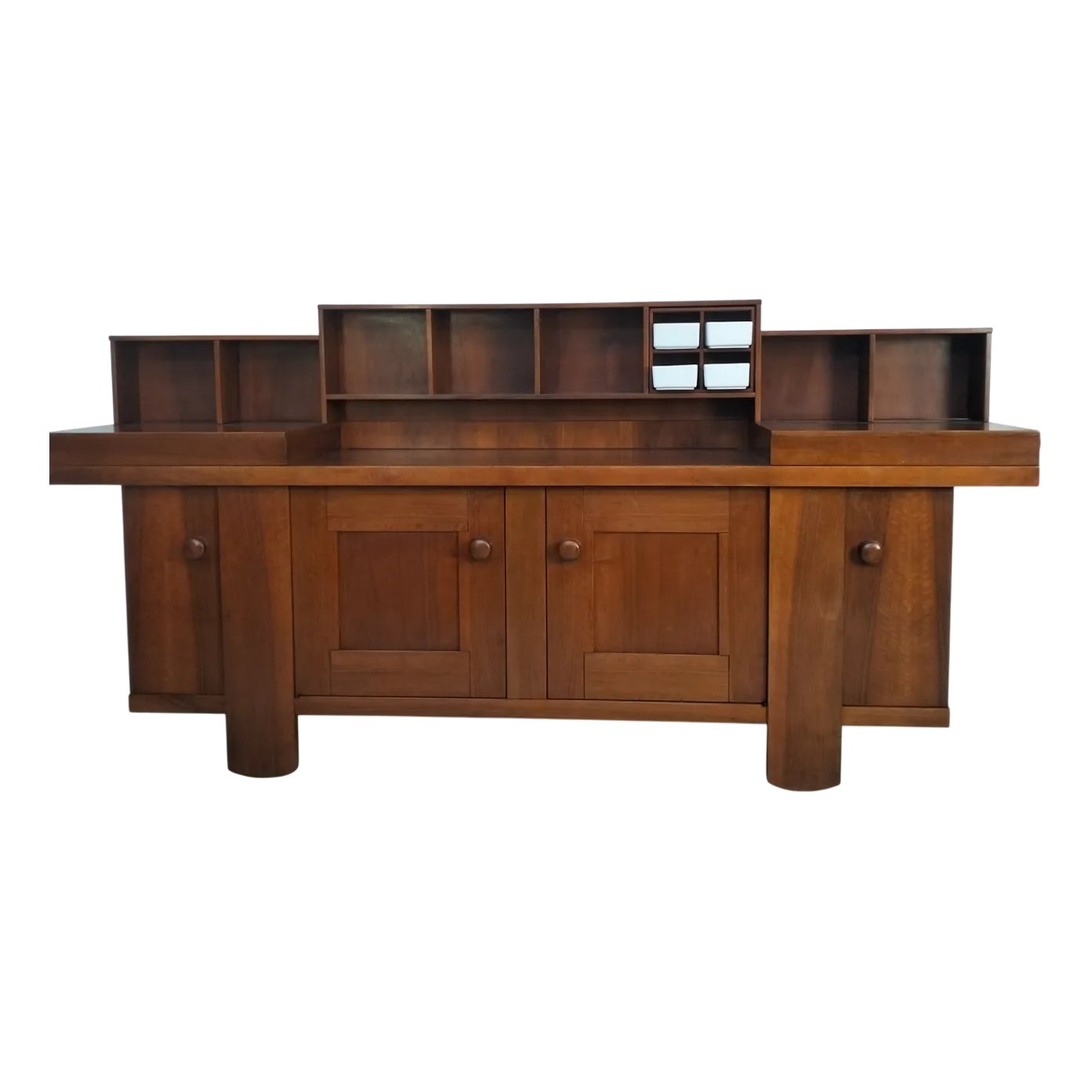 602 Model Credenza in Walnut by Silvio Coppola for Bernini, 1970s ...