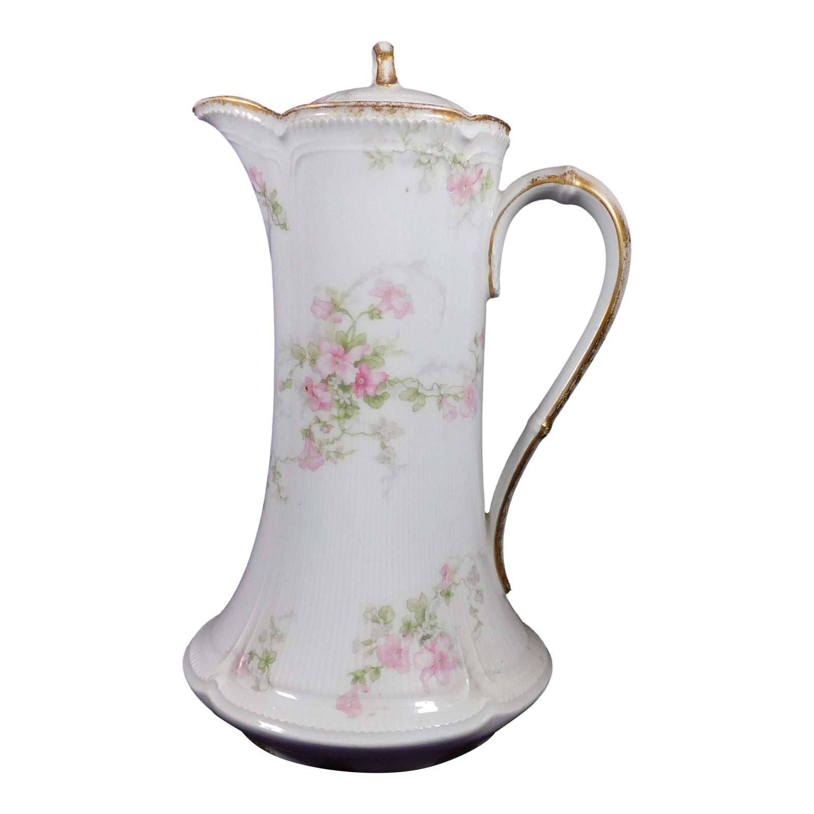 1900 Gerard, Dufraisseix & Abbot Limoges Chocolate Pot | Chairish