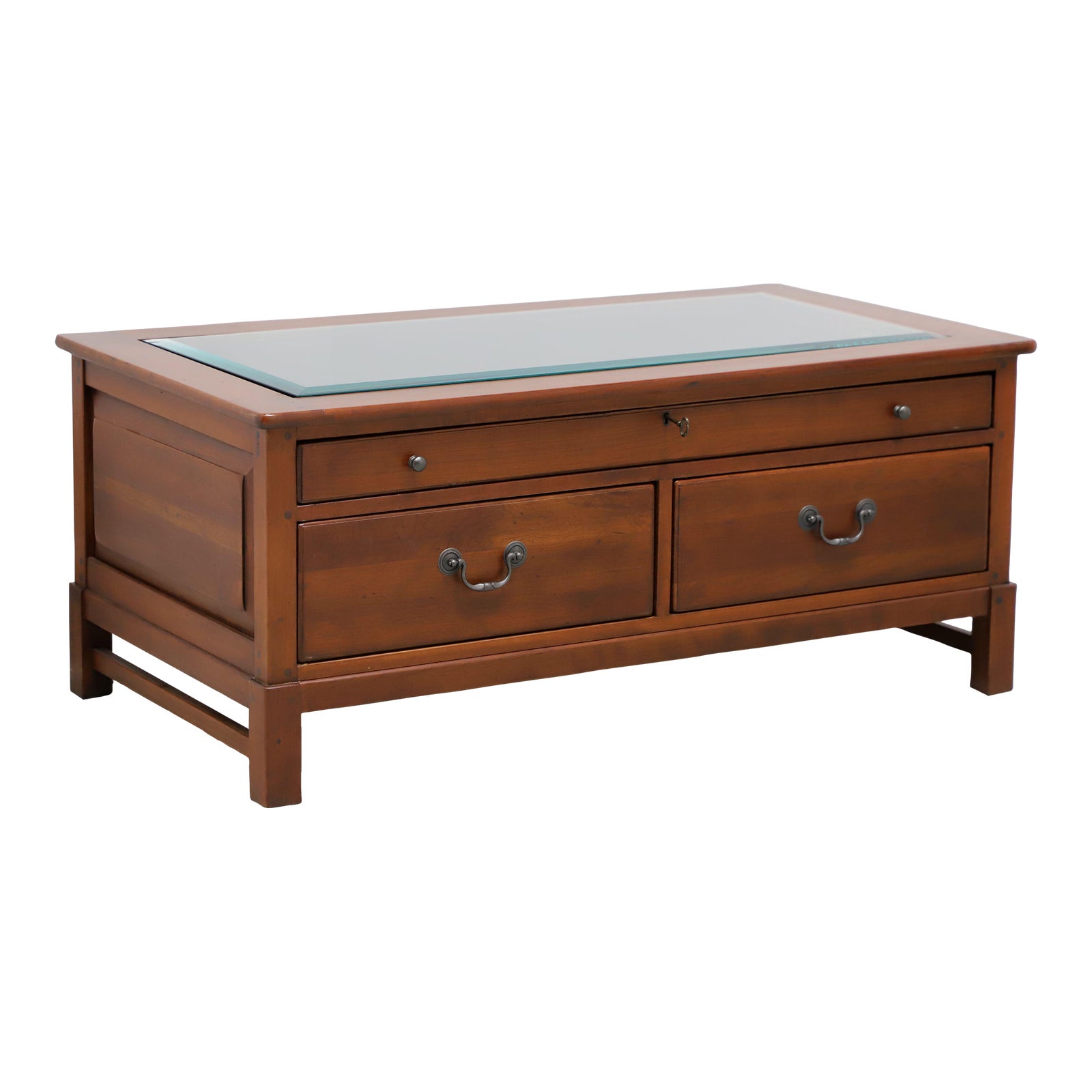 Lexington Bob Timberlake Cherry Arts & Crafts Glass Top Display ...