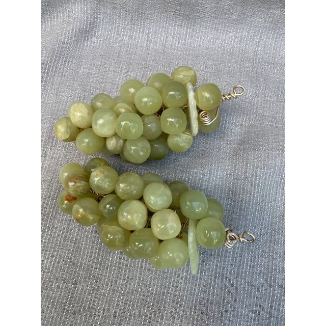 Vintage Green Marble Grape Clumps- a Pair | Chairish