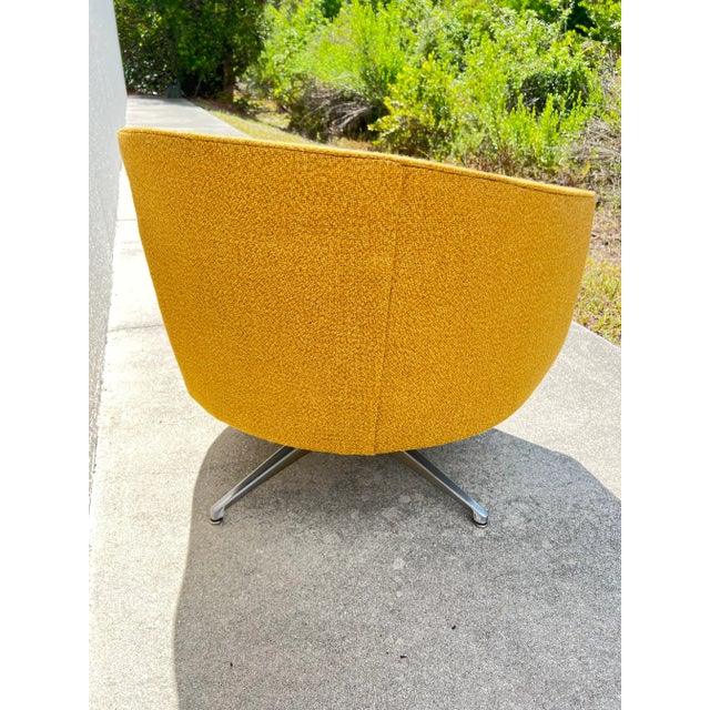 Mid 20th Century Mid-Century Modern Barrel/Swivel Lounge Chair in Dijon ...