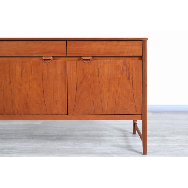 1960s Mid Century Modern Teak Credenza by Nathan Furniture | Chairish