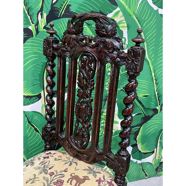 Spanish Colonial Heavy Carved Wood Dining Chairs | Chairish