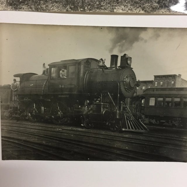 Antique Steam Engine Photographs - A Pair | Chairish