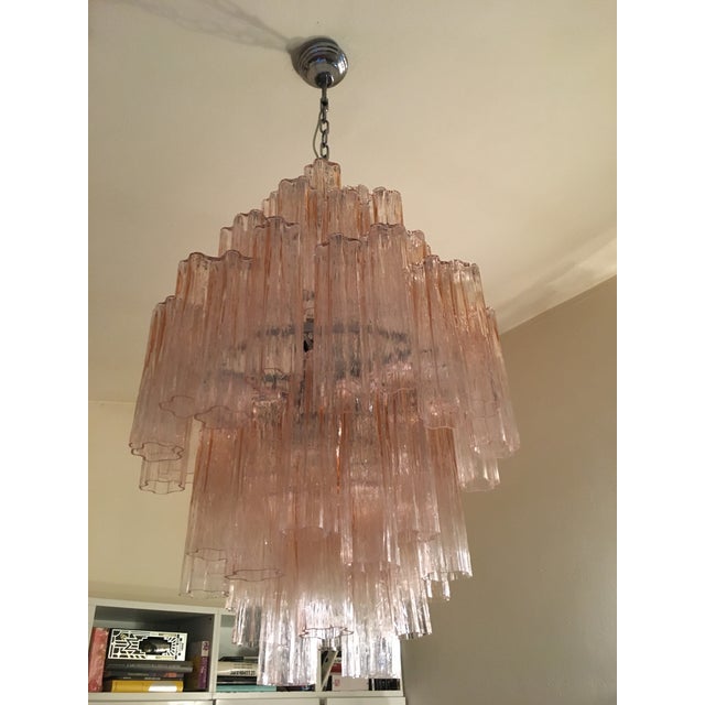 Italian Double Sputnik Murano Glass "Tronchi" Chandelier | Chairish