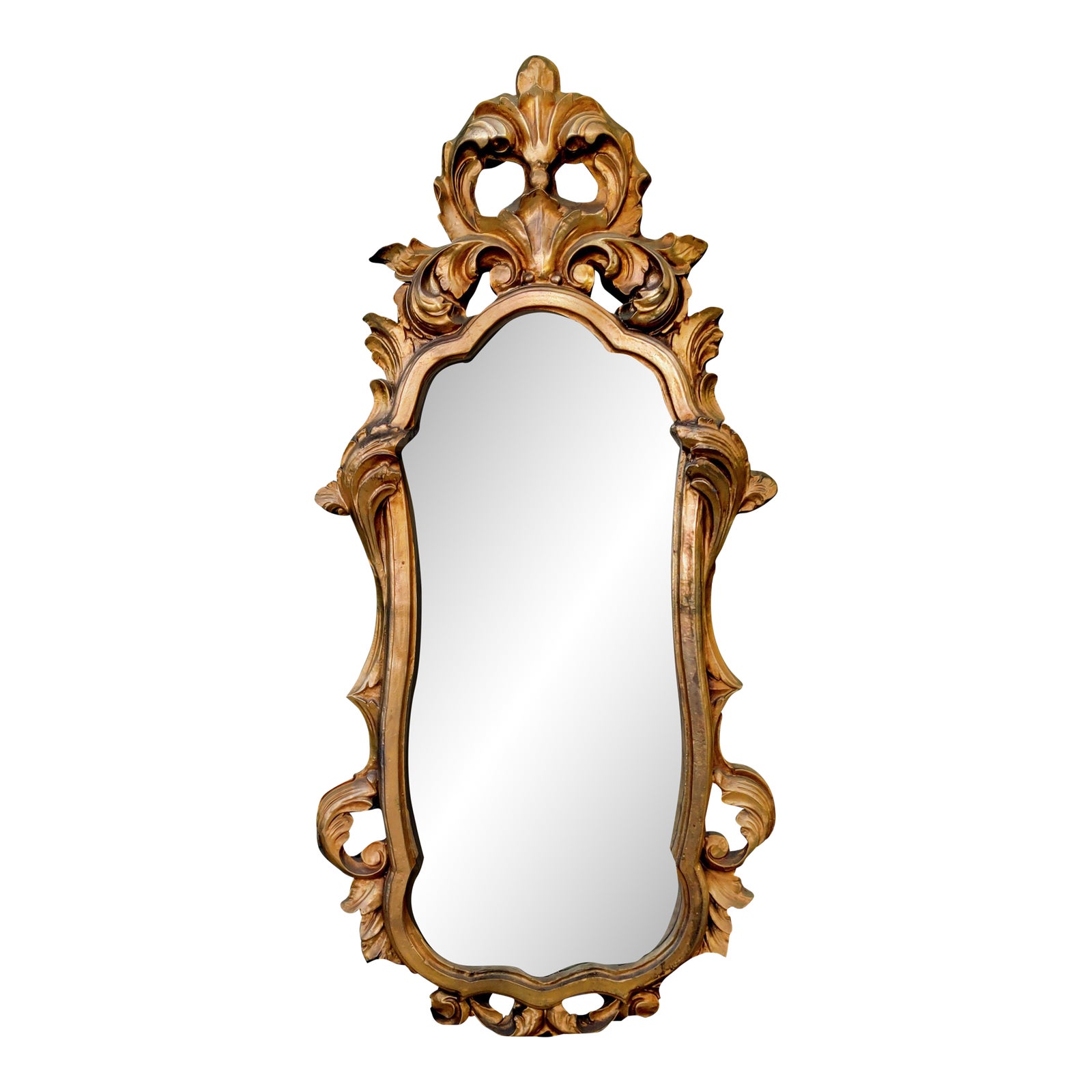 Full Length Decorator Grand Tour Regency Wall Mirror, 1990s | Chairish