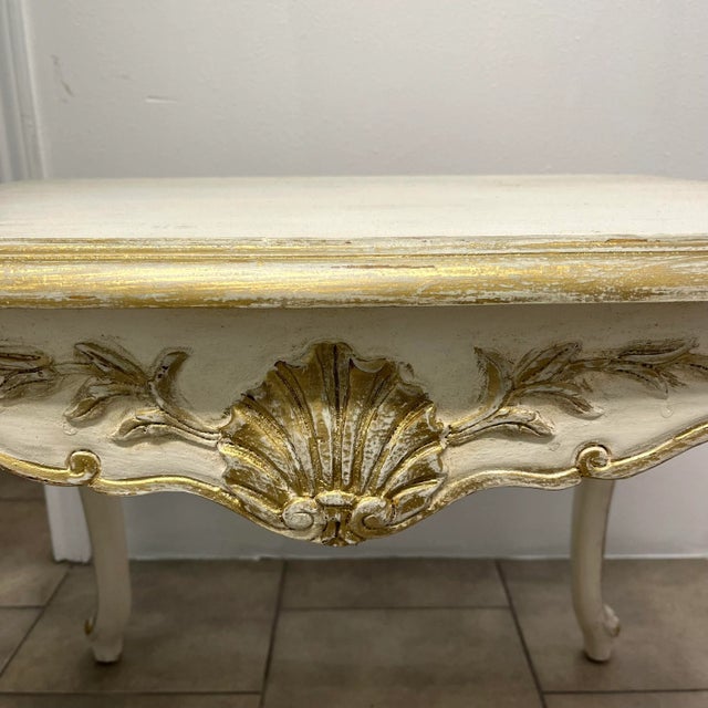 Vintage French Style Wood Side Table | Chairish