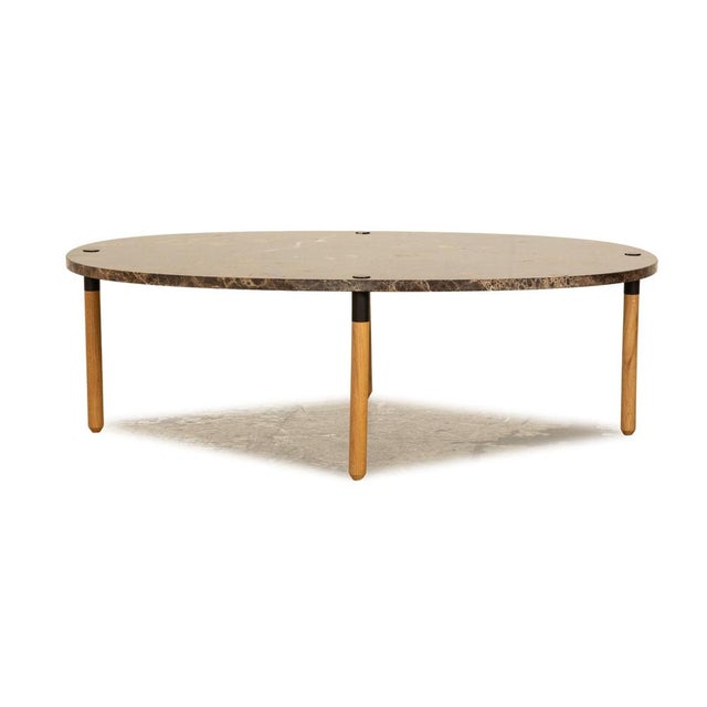 Large Tuk Marble Coffee Table in Dark Brown from Bolia | Chairish
