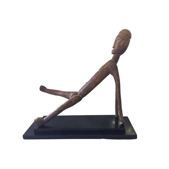 Lobi Bateba (Thil) Shrine Figure Custom Base Miniature Africa | Chairish