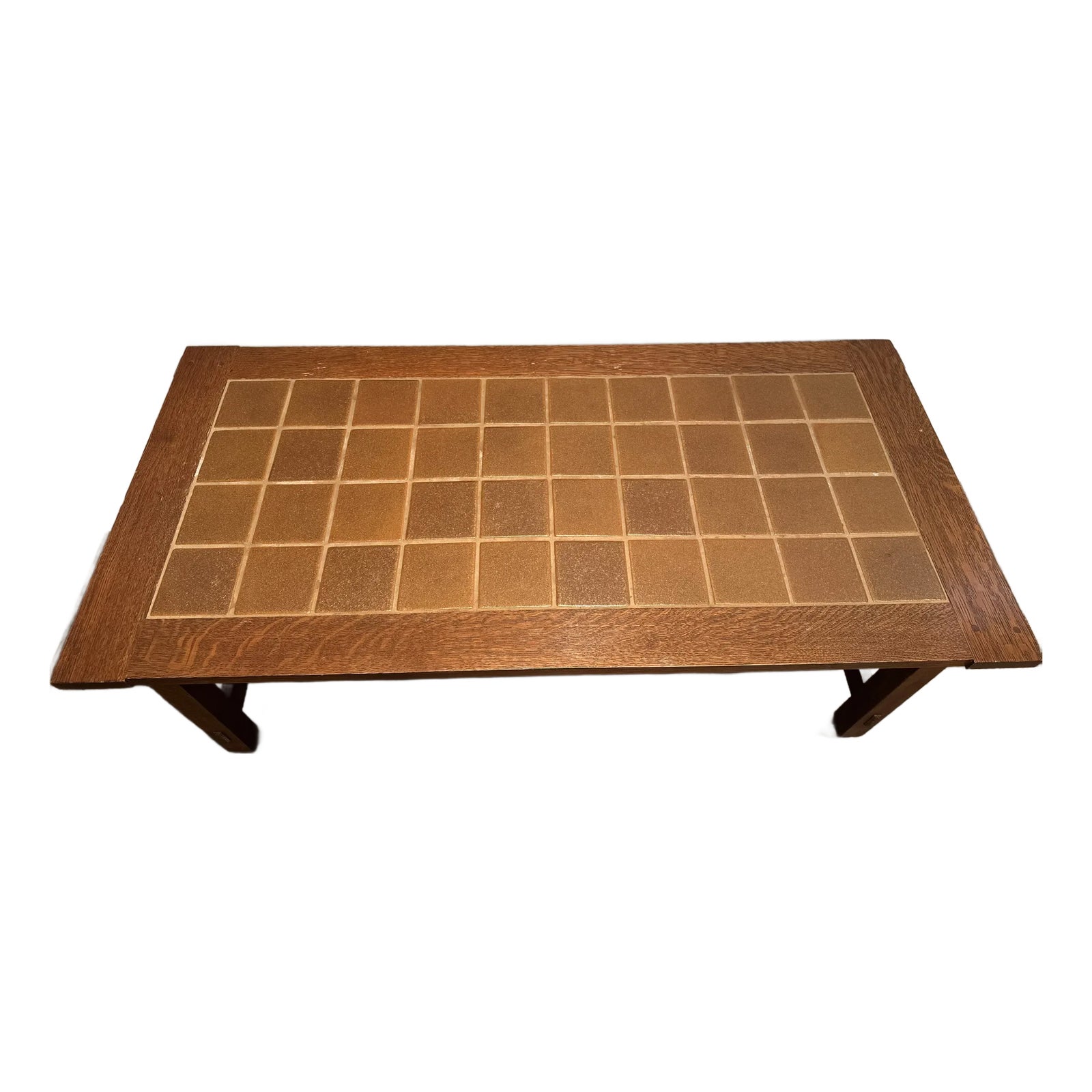 Stickley Mission Tile-Top Cocktail Table | Chairish