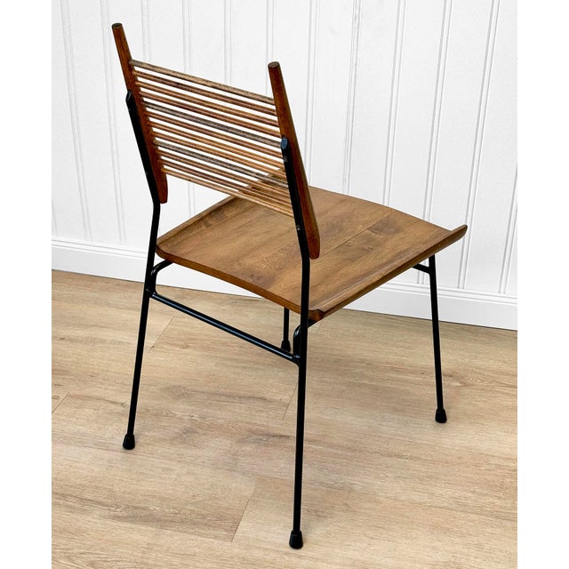 Mid-Century Paul McCobb Sculptural Maple & Iron Shovel Chair | Chairish