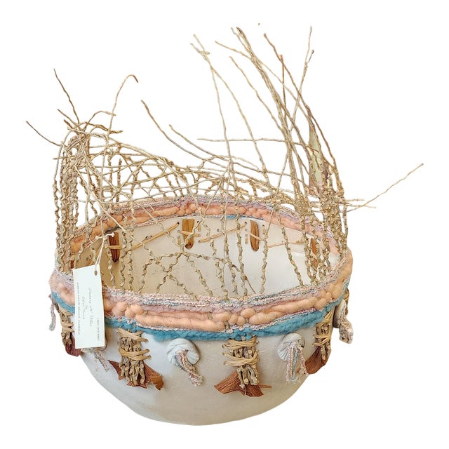 Funky Pottery N' Fiber Mixed Media Art Bowl by EMFrisch ~ Eileen & Mark ...