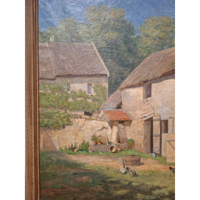 Edwin A. Turner (1854-1899) Large Scale 19th Century European Farm ...