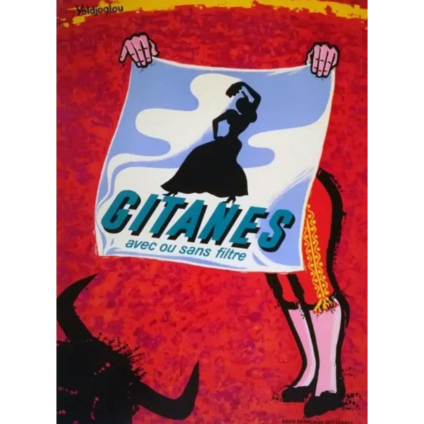 1963 Gitanes With or Without Filter Poster | Chairish