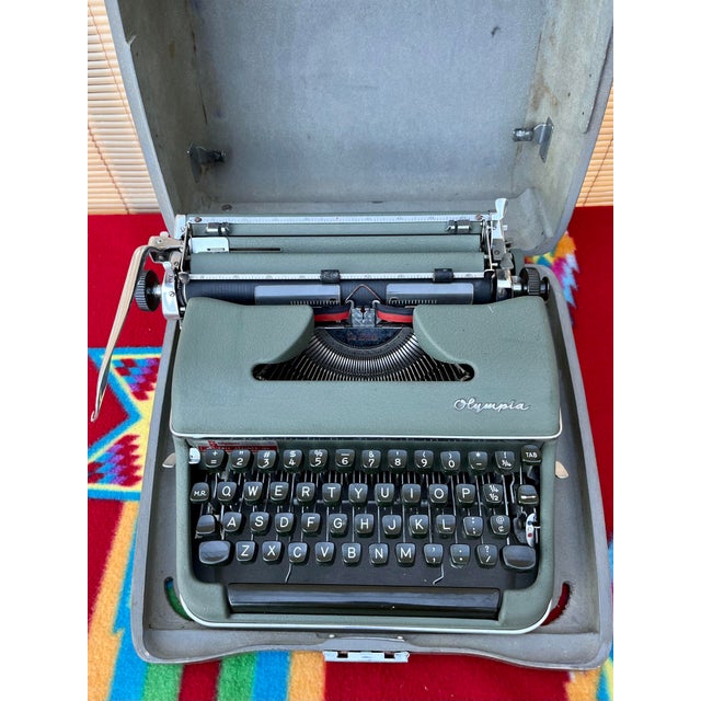 1950s Mid-Century Modern Olympia Sm3 Portable Typewriter With Case ...