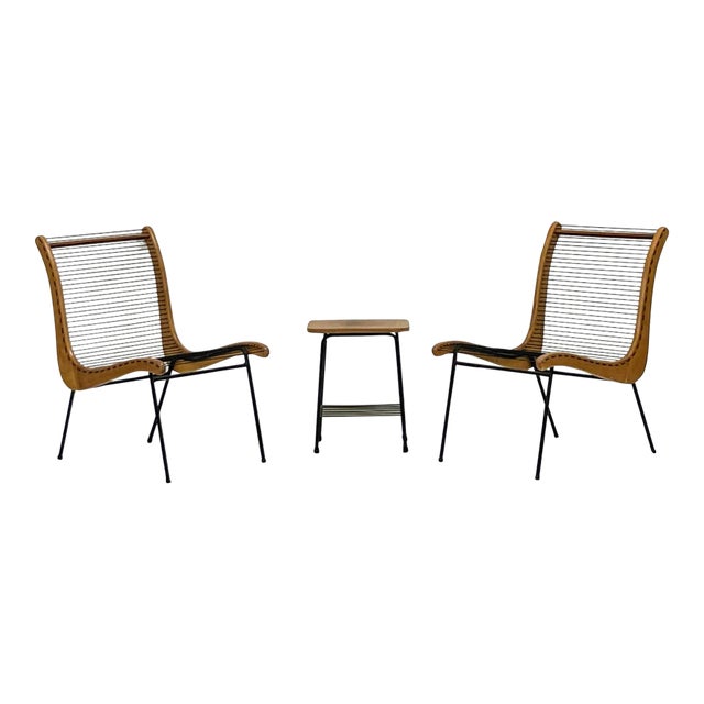 String Chairs With Matching Table by Carl Koch, Vermont Tubbs, 1950's ...