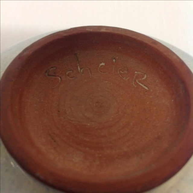 Edwin & Mary Scheier Blue Pottery Bowl | Chairish