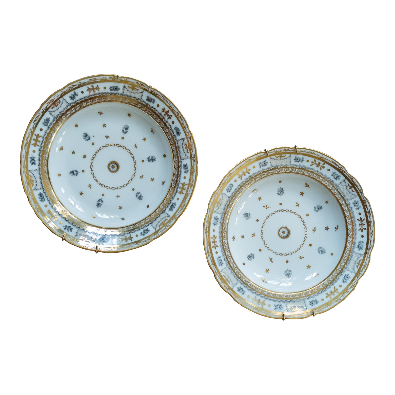 19th Century Pair of French Decorative Wall Plates by Lahoche Palais ...