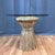 Sculptural Carved Wood Wheat Sheaf Table with Glass Top | Chairish