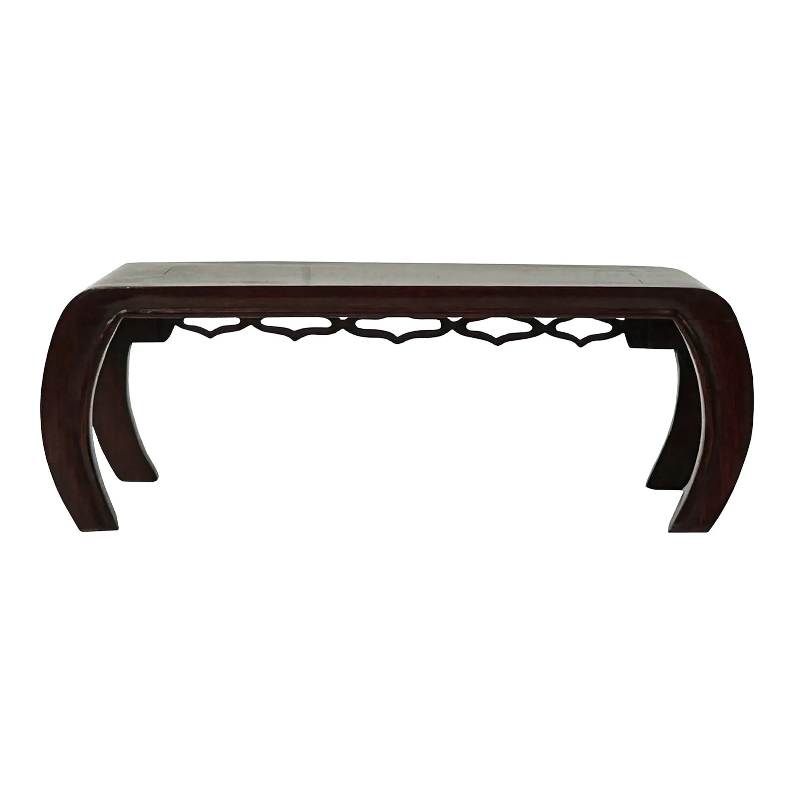 7" Brown Curve Leg Rhombus Pattern Rectangular Wood Display Stand Easel ...