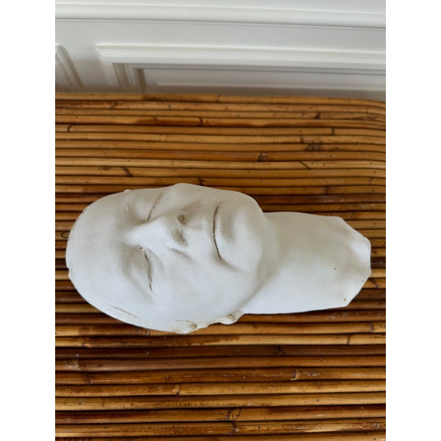 1970’s Plaster Face Wall or Tabletop Sculpture | Chairish