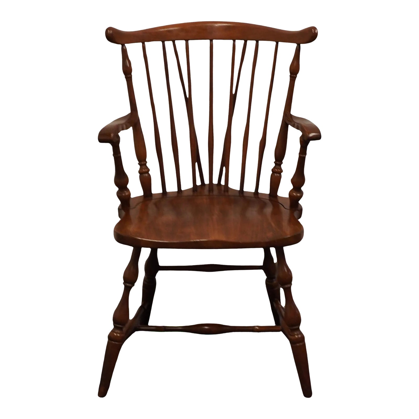 Pennsylvania House Solid Cherry Duxbury Windsor Fiddle Back Dining Arm ...