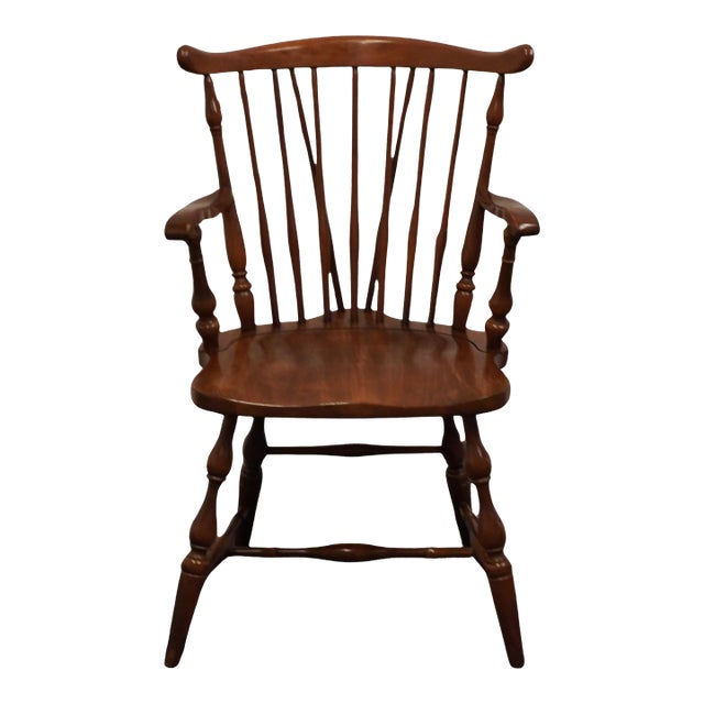 Pennsylvania House Solid Cherry Duxbury Windsor Fiddle Back Dining Arm ...