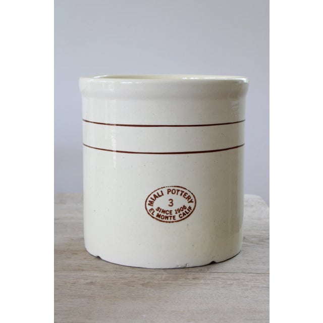 Miali Glazed Stoneware Crock | Chairish