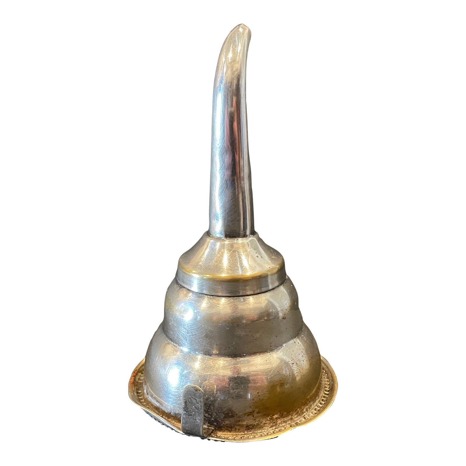 Antique French Silverplate Wine Funnel | Chairish