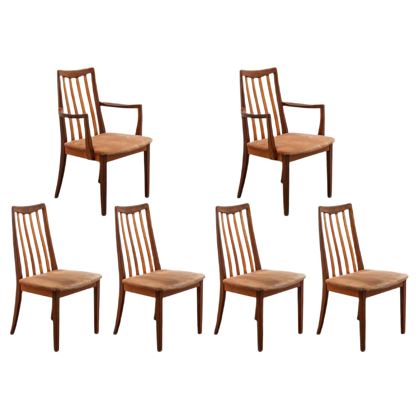 Danish Model Eva Side Chairs by Niels Koefoed for Hornslet Møbelfabrik ...