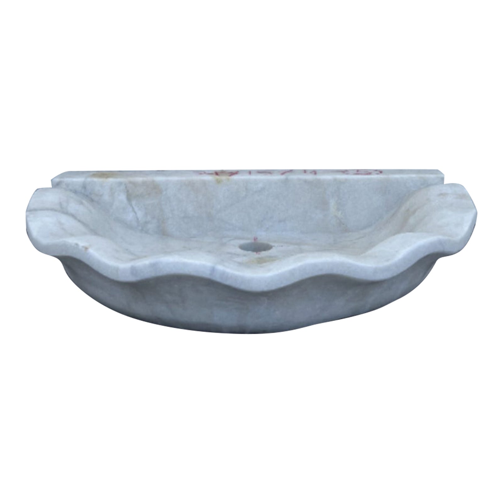 Contemporary Marble Wall Mount Sink | Chairish