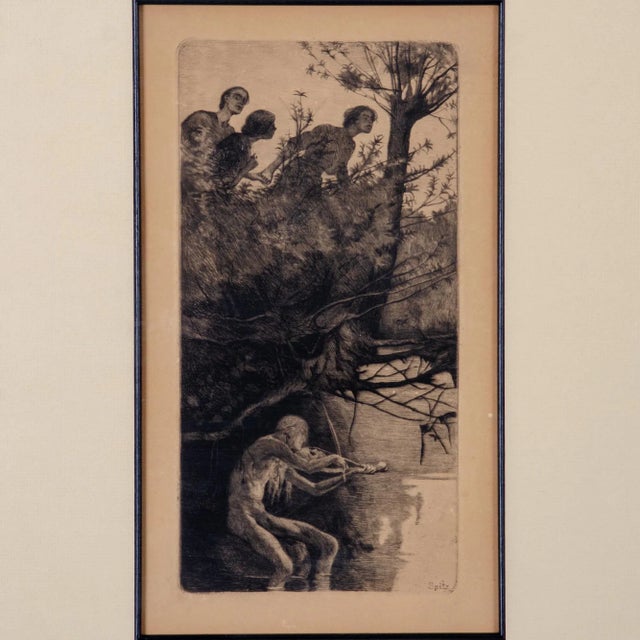 Barbara S. Spitz "Death Personified" Etching | Chairish