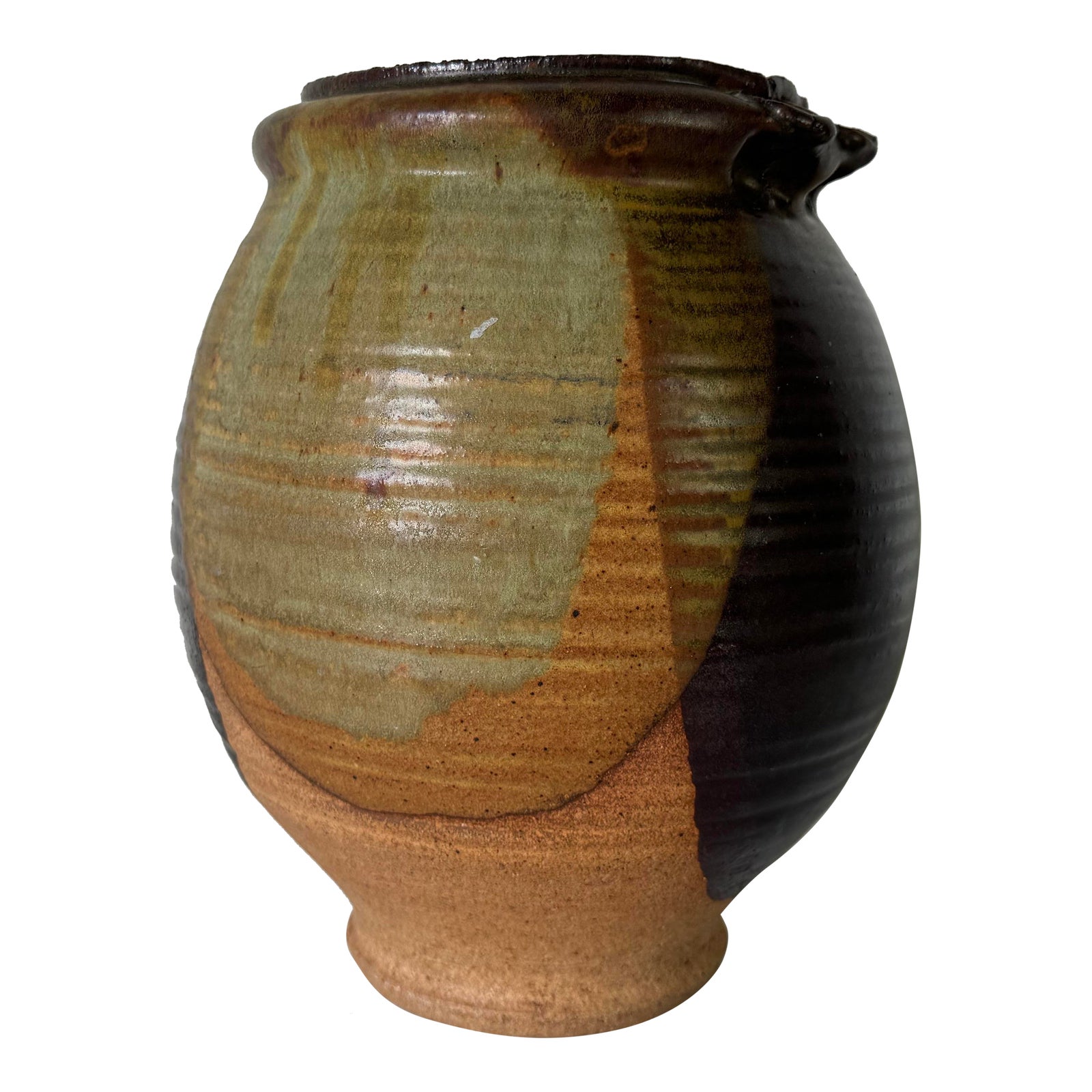 Vintage Robert Maxwell - Style Organic Studio Pottery Vase, Signed ...