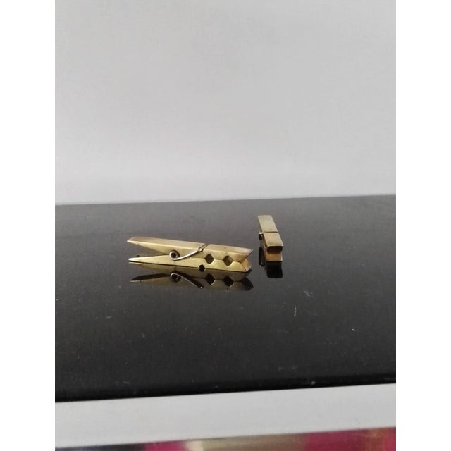 1970s Solid Bronze Mail Clips, France - a Pair | Chairish