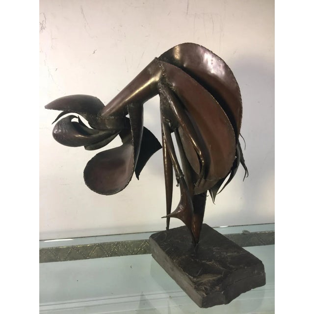 1960s Albert Paley (Attributed) abstract Brutalist Sculpture With Black ...