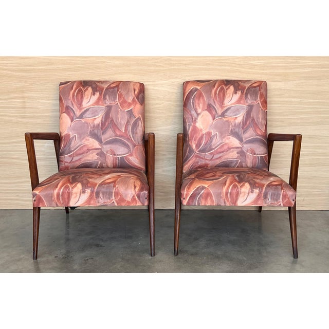 Mid 20th Century Pair of Scandinavian Mid-Century Modern Colorful Teak ...