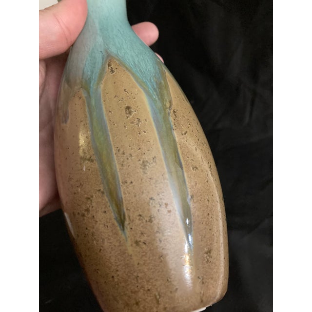 Vintage Hosley Pottery Two-Tone Vase | Chairish