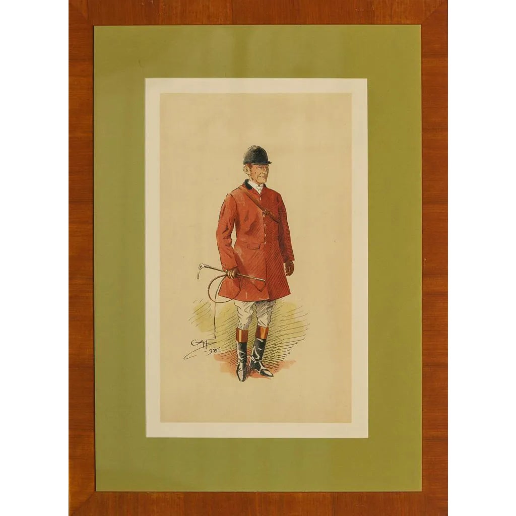 Master Fox Hounds Lithograph | Chairish