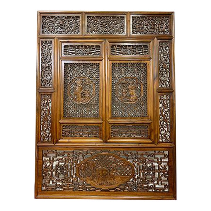 Asian 1980s' Window Panel Home Decor | Chairish