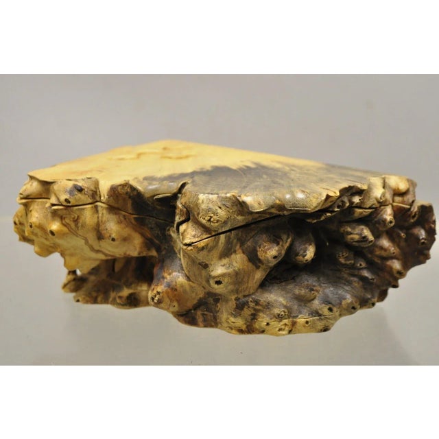 Vintage Richard Rothbard Burlwood Freeform Live Edge Puzzle Box Jewelry ...