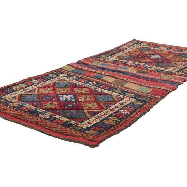 Late 19th Century Antique Kurdish Jaf Saddle Bag Rug, 02'03 X 04'09 ...