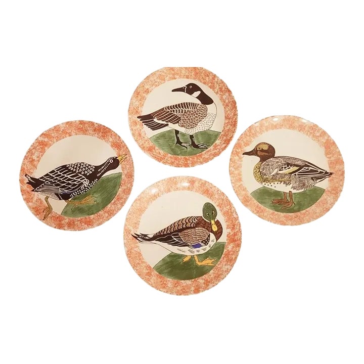 Vintage Decorative Wild Ducks Ceramic Wall Plates by Sigma Andrea West ...