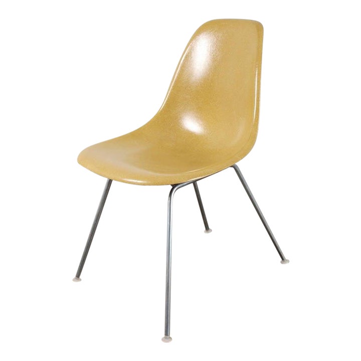 Eames for Herman Miller Yellow Shell Chairs | Chairish