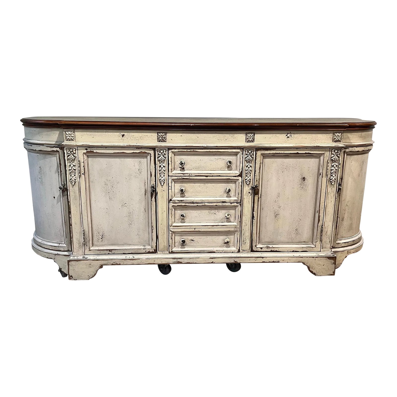 Habersham Furniture Pompeii Sideboard French Style, Distress Painted ...
