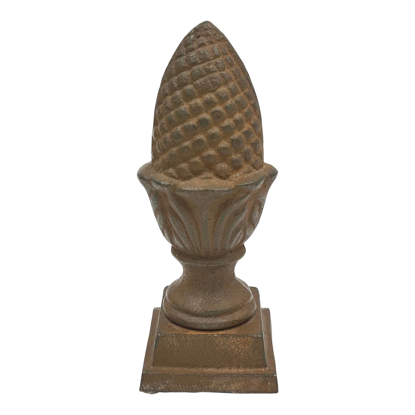 Vintage Cast Iron Acorn Pinecone / Pineapple Finial Paperweight | Chairish